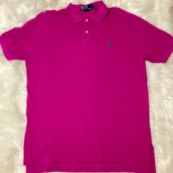 Polo Ralph Lauren | Shirts | Polo Ralph Lauren Magenta Mesh Polo ...